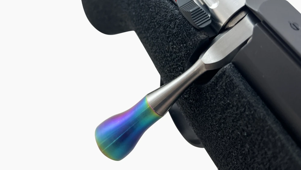 Intermediate sized bolt knob - titanium (burnt finish) - 5/16"x24 TPI